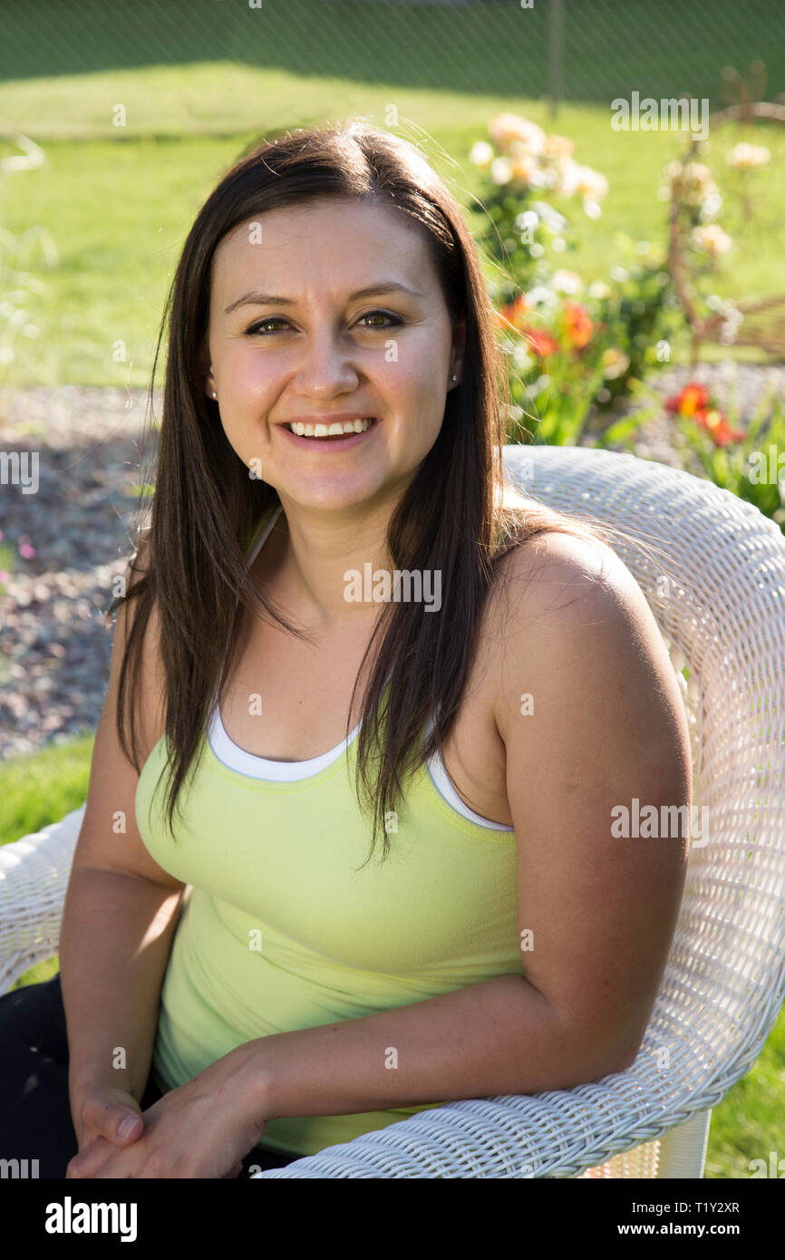Pretty Woman Portrait, USA Stock Photo - Alamy