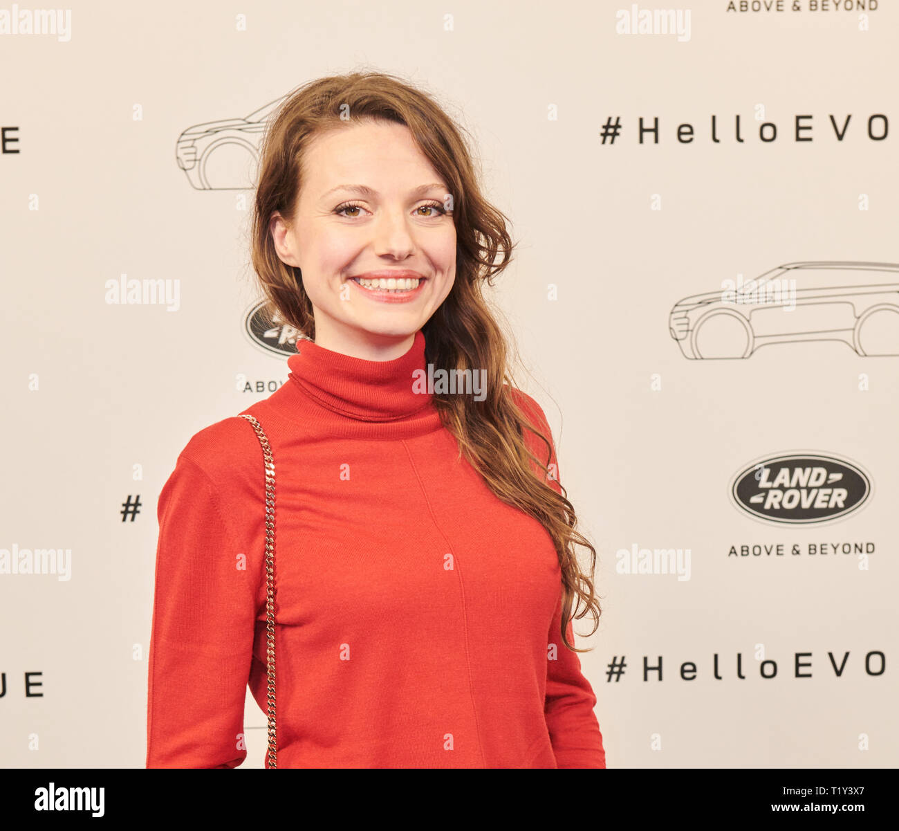 Berlin, Germany. 28th Mar, 2019. Julia Hartmann, actress, comes to the ...