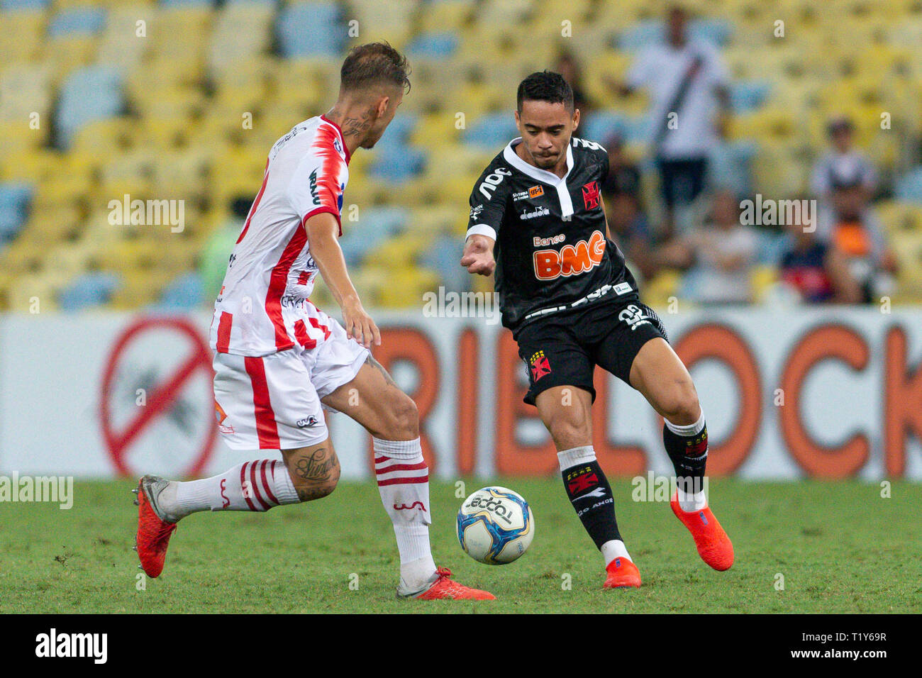 Rio De Janeiro, Brazil. 28th Mar, 2019. Yago Pikachu during Bangu vs ...