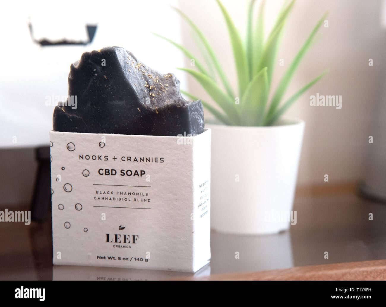 Product on display (Leef Organics) at the ECO Cannabis Oakland Grand ...