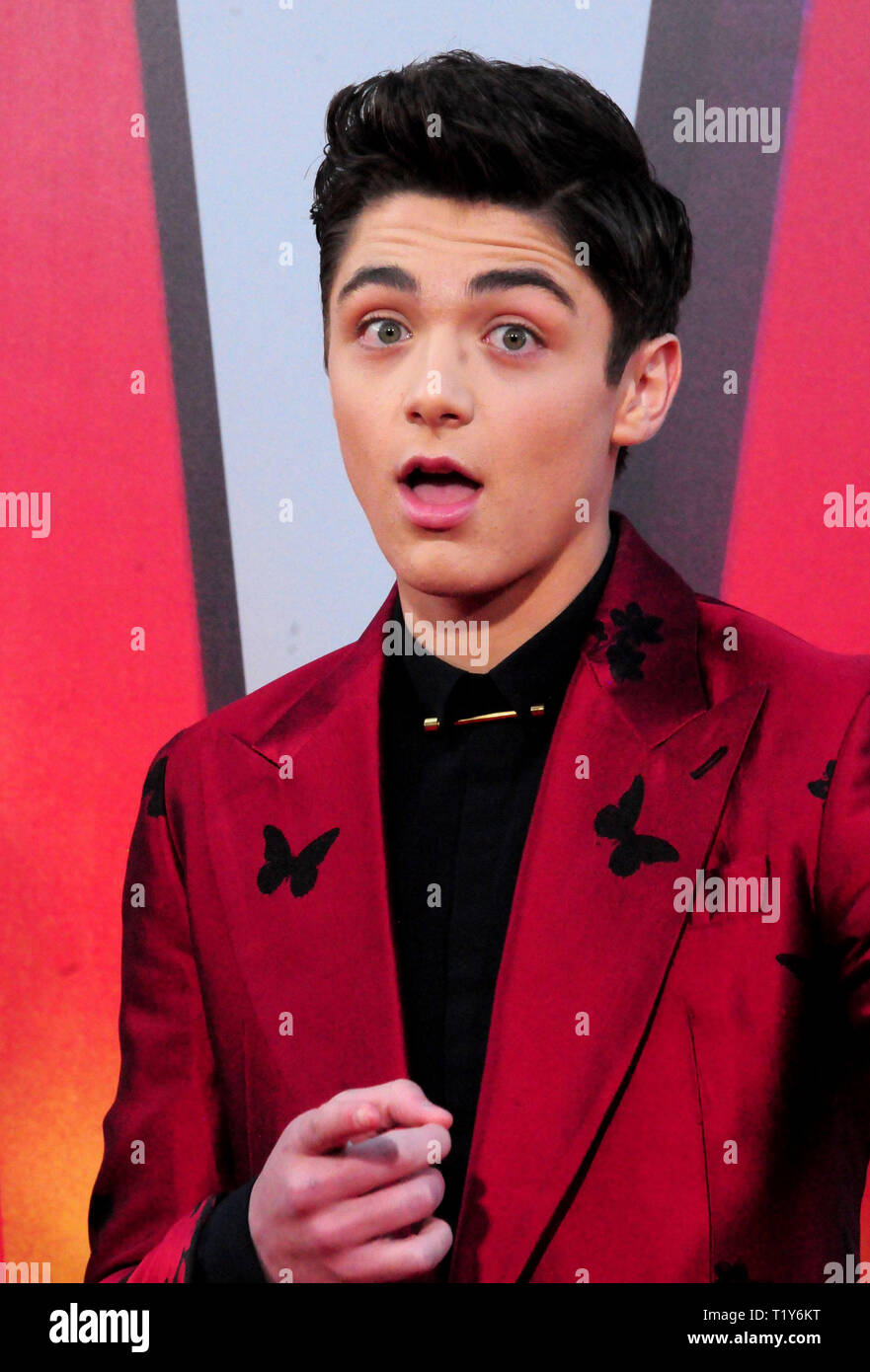 LOS ANGELES, CA - MARCH 28: Actor Asher Angel attends the World ...