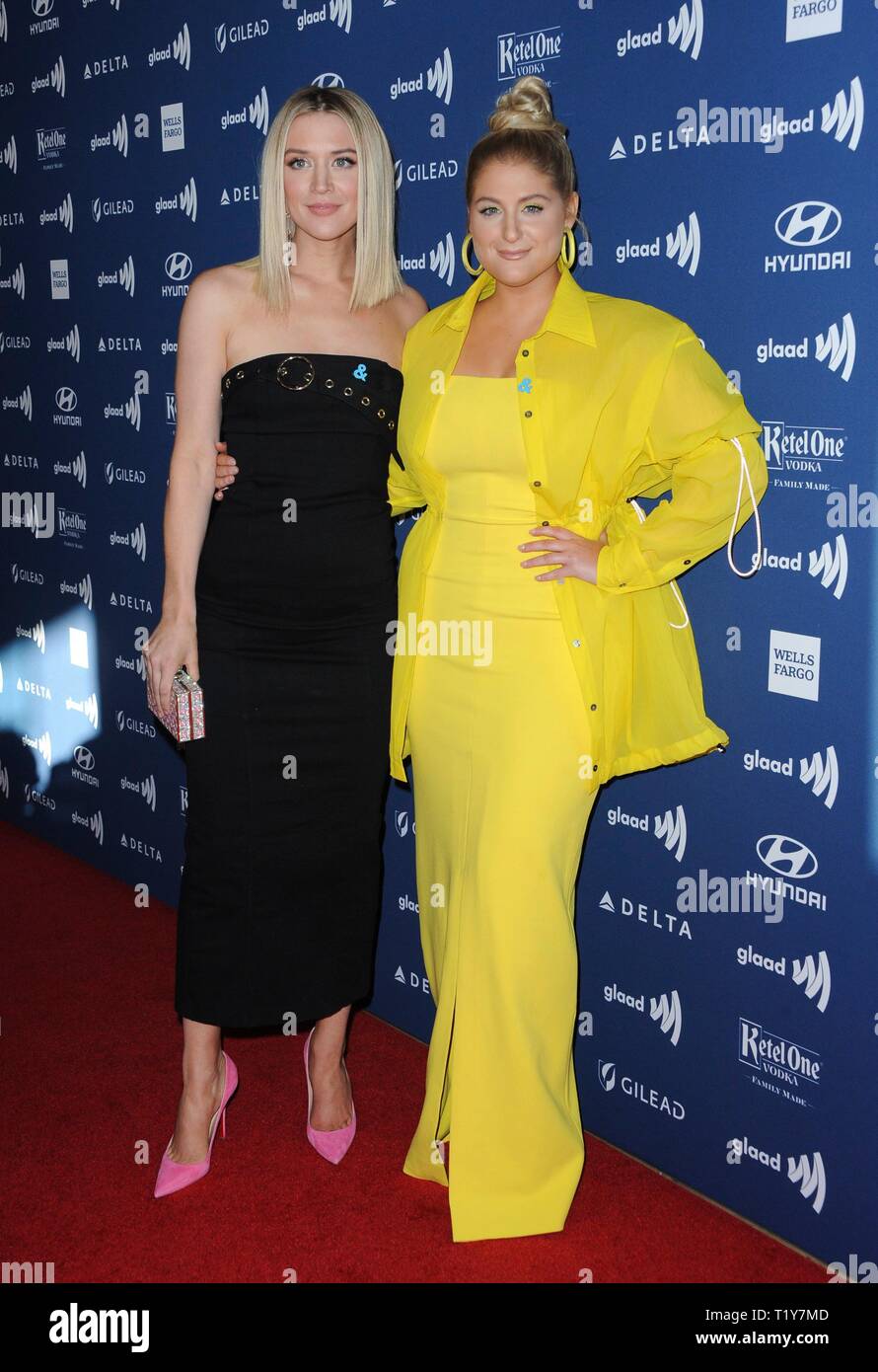 Beverly Hills, CA. 28th Mar, 2019. Chelsea Frei, Meghan Trainor at ...