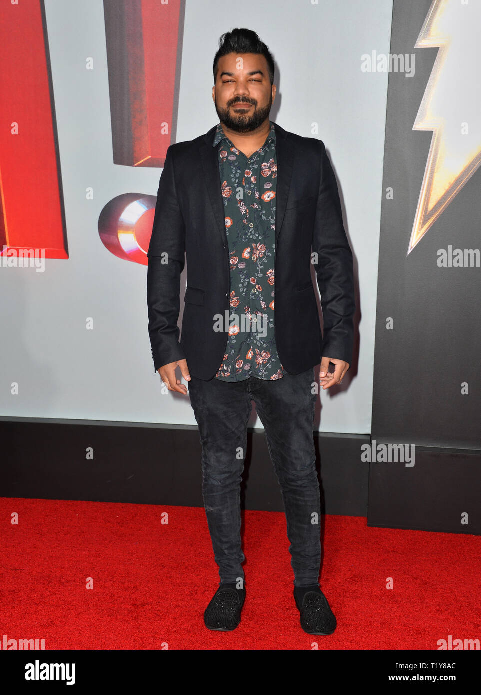 Los Angeles, USA. 28th Mar, 2019. LOS ANGELES, CA. March 28, 2019: Adrian Dev at the world ...