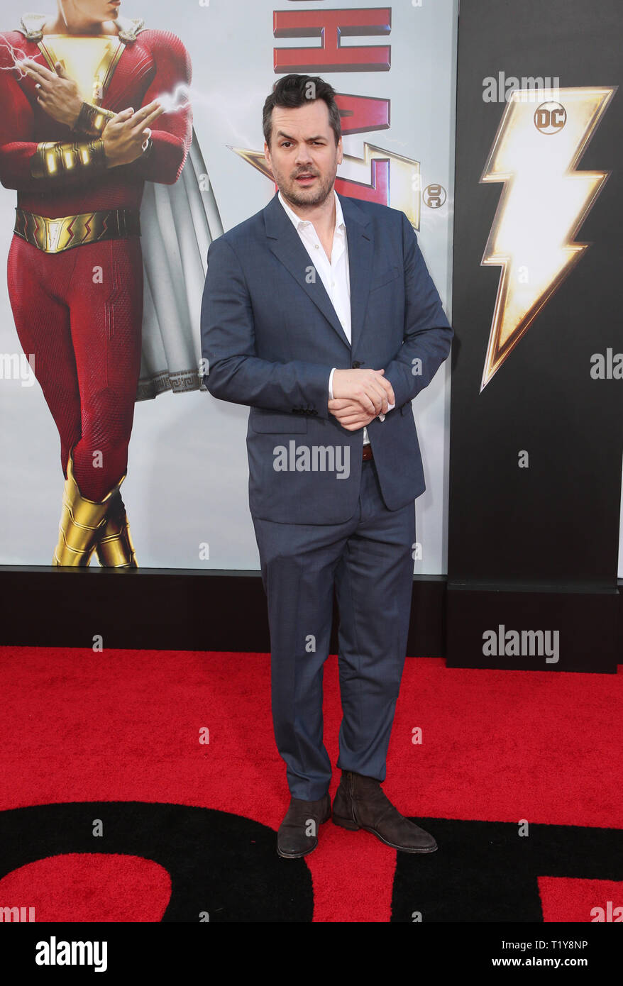 Hollywood CA March 28: Jim Jefferies, arrives for Warner Bros. Pictures ...