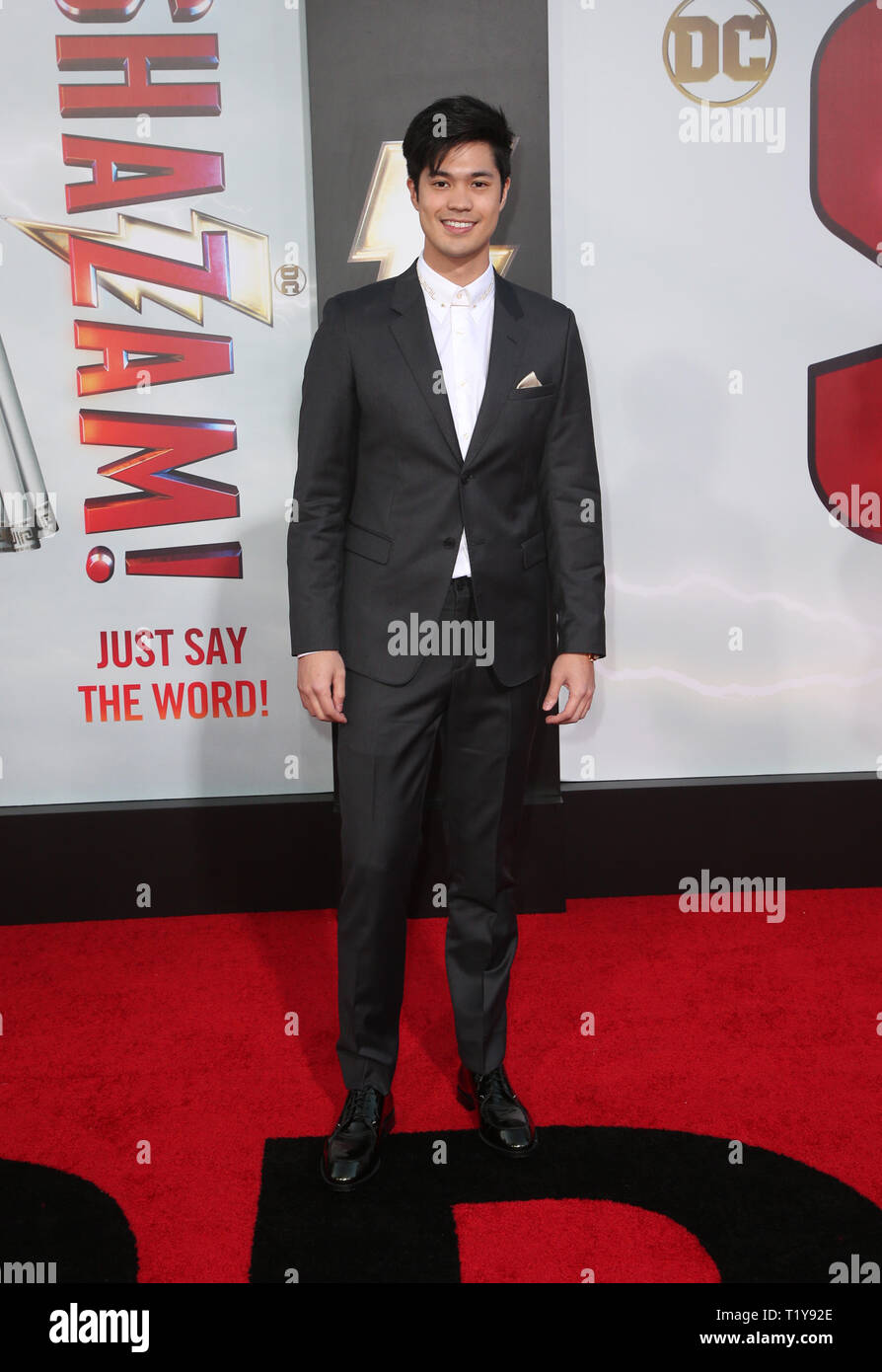 Hollywood CA March 28: Ross Butler, arrives for Warner Bros. Pictures ...