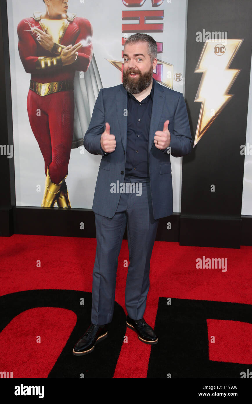 Hollywood CA March 28: David Sandberg, arrives for Warner Bros ...