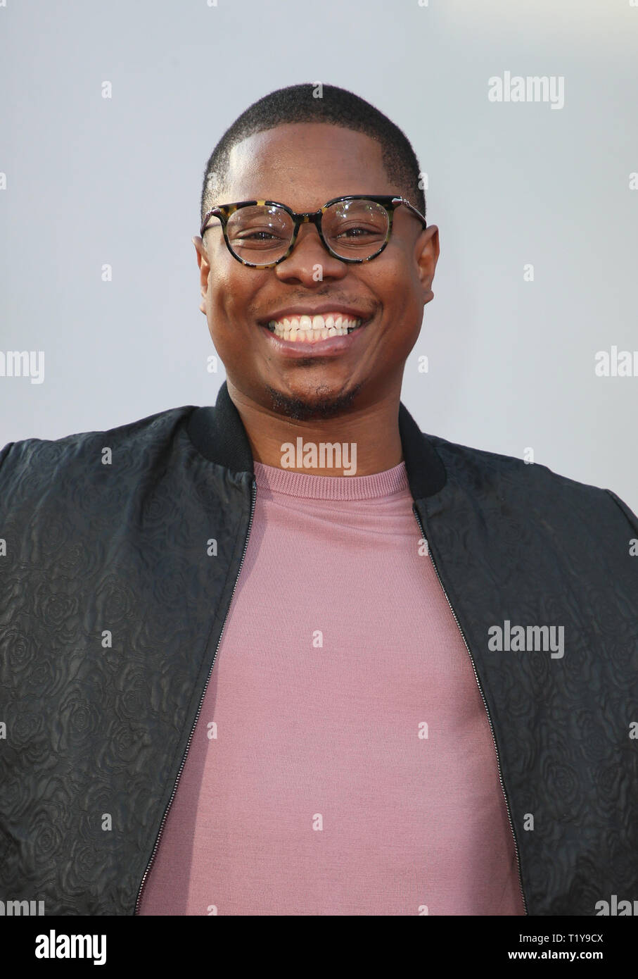 Hollywood CA March 28: Jason Mitchell, arrives for Warner Bros ...