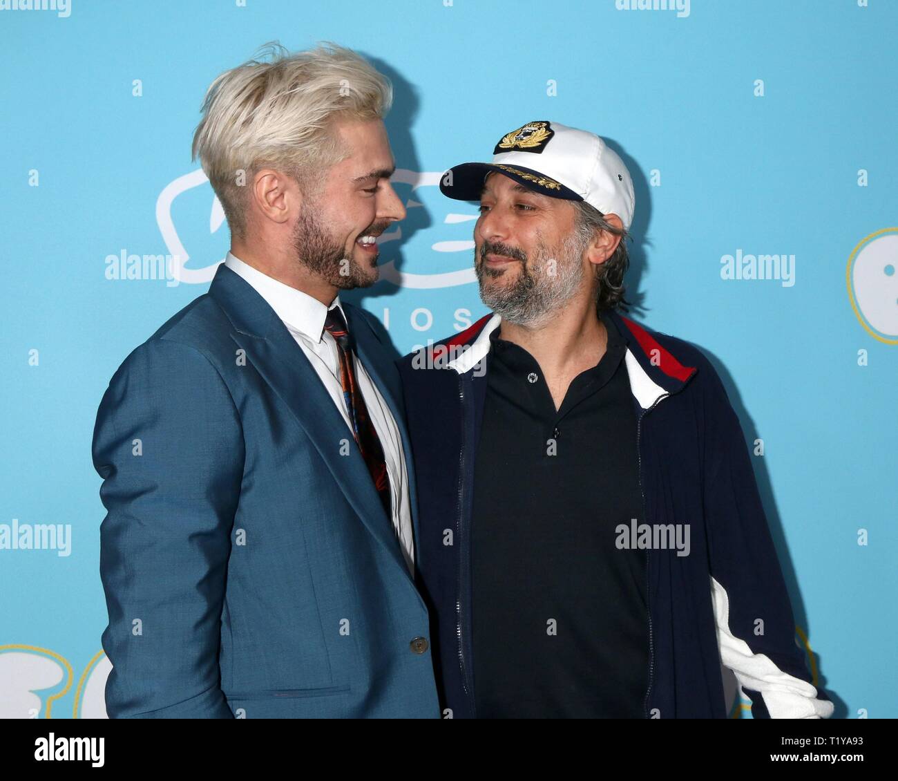 Los Angeles, CA, USA. 28th Mar, 2019. Zac Efron, Harmony Korine at ...
