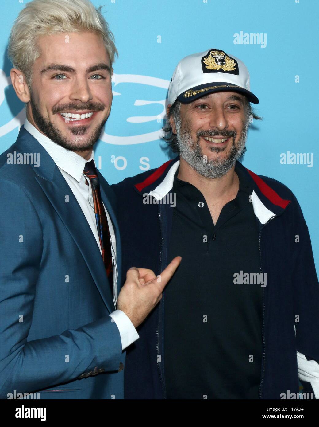 Los Angeles, CA, USA. 28th Mar, 2019. Zac Efron, Harmony Korine at ...