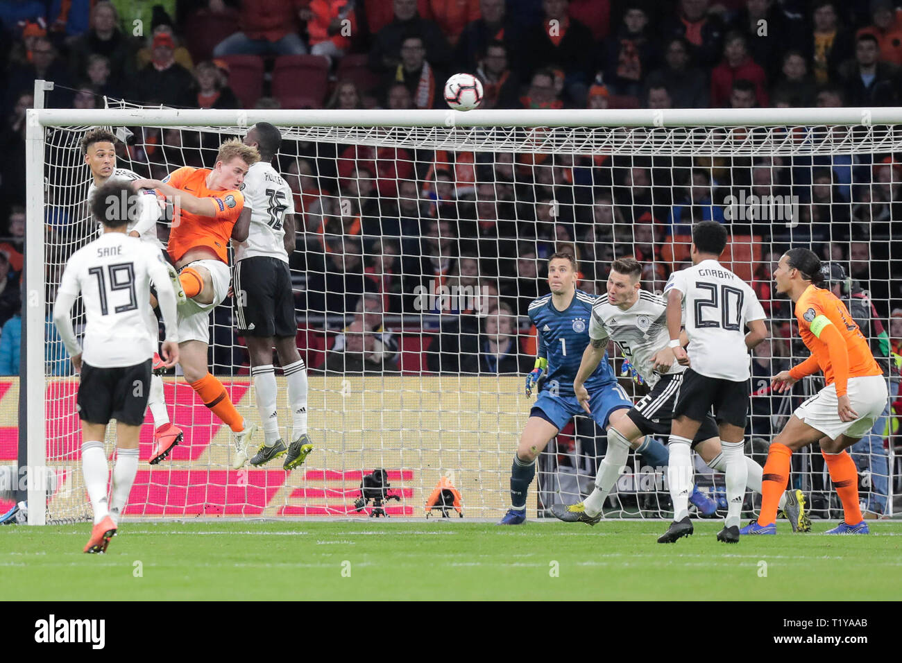 AMSTERDAM, Football, 24-03-2019, Euro qualification, Stadium Johan ...