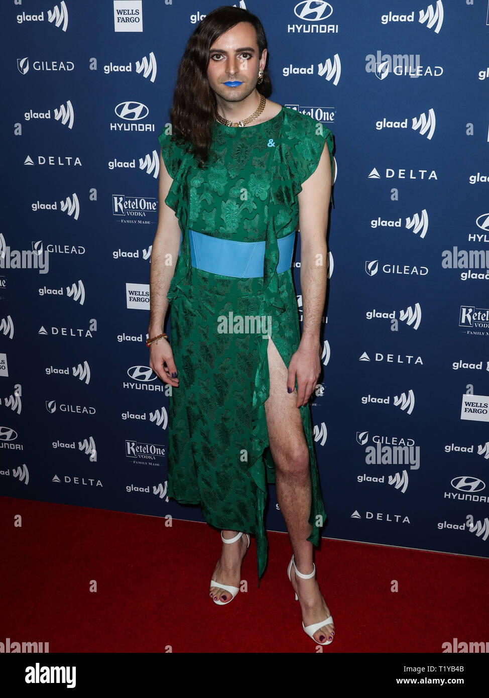 BEVERLY HILLS, LOS ANGELES, CALIFORNIA, USA - MARCH 28: Jacob Tobia ...