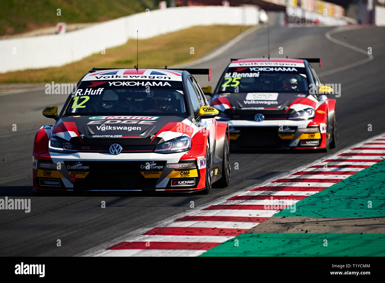 Barcelona, Spain. 29 March, 2019. Rob Huff (GBR), Volkswagen Golf GTI ...