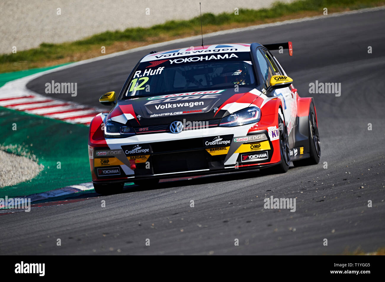 Barcelona, Spain. 29 March, 2019. Rob Huff (GBR), Volkswagen Golf GTI ...