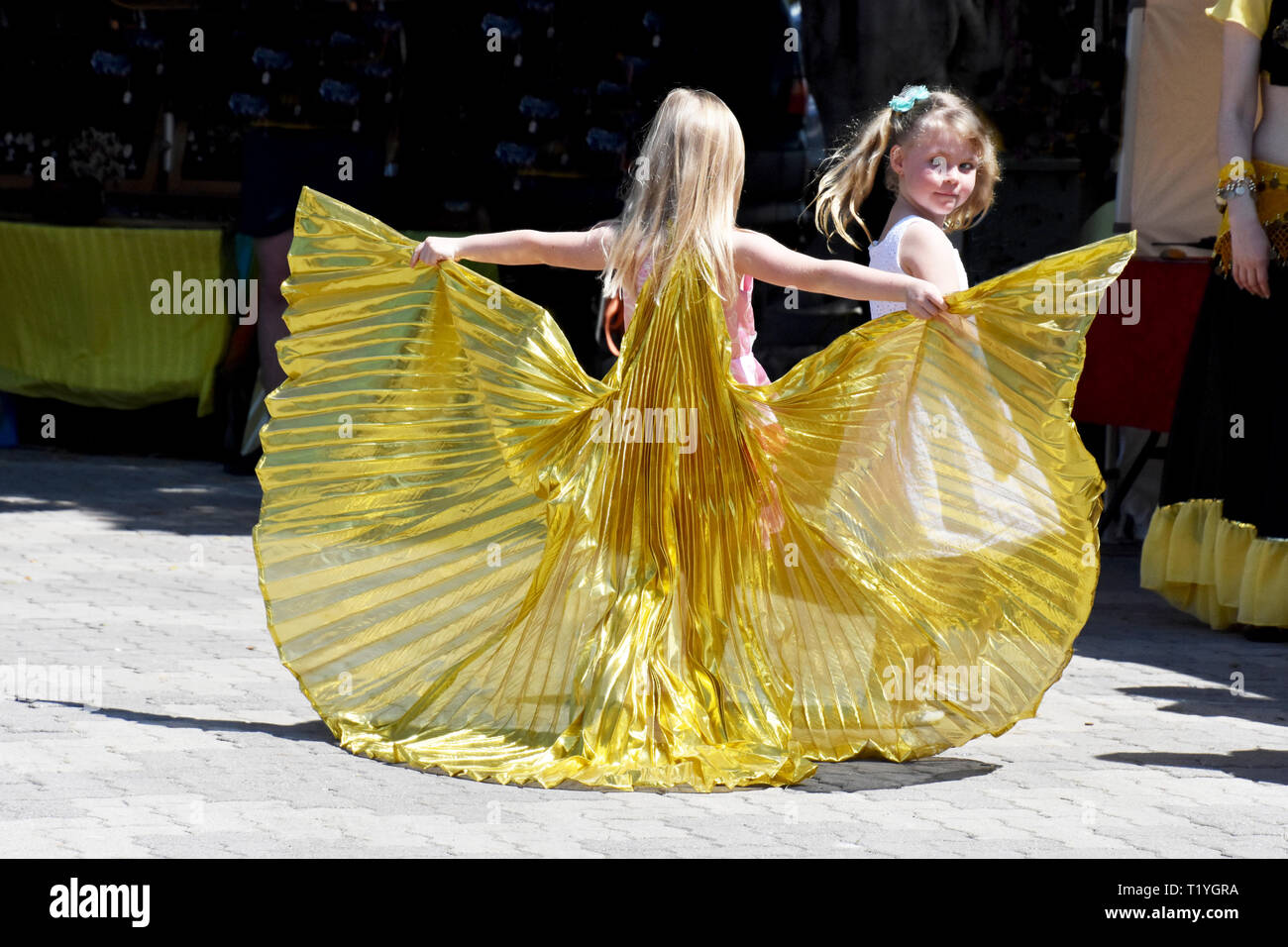 LITTLE GIRL IN FANCY DRESS Stock Photo - Alamy