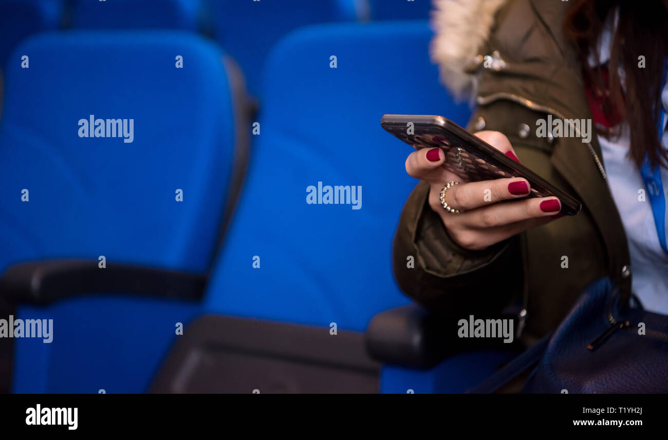 Corporate woman typing hi-res stock photography and images - Alamy