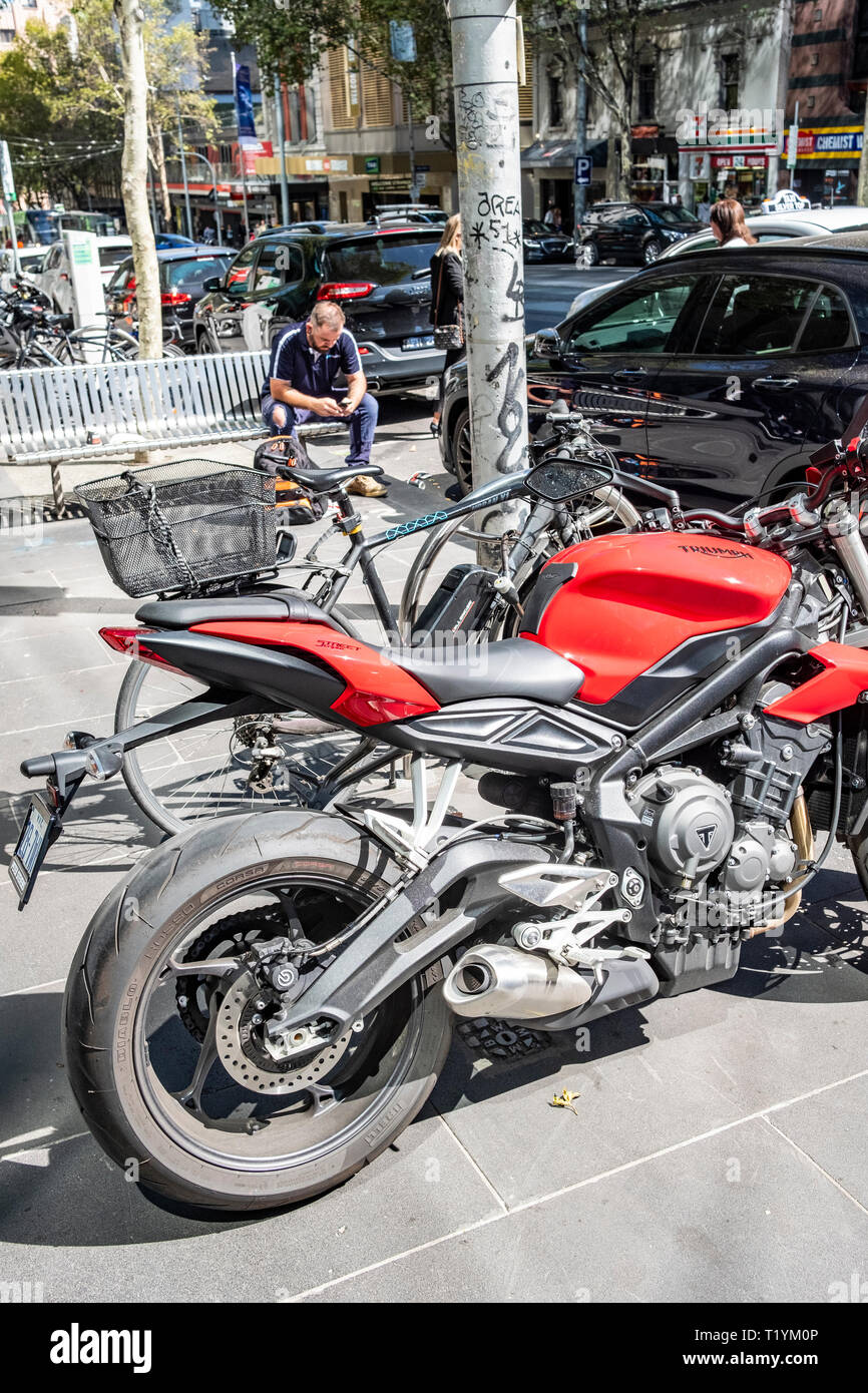 Motorbike parking australia hi-res stock photography and images - Alamy
