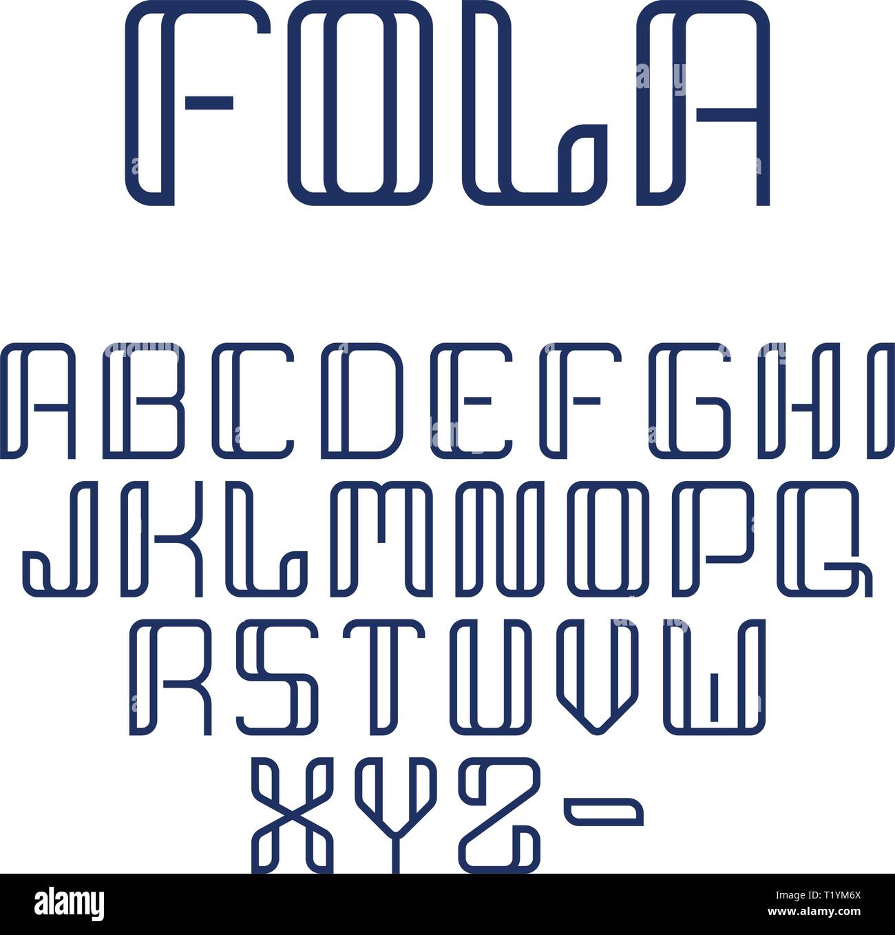 modern geometric vector abstract beautiful font collection set full ...