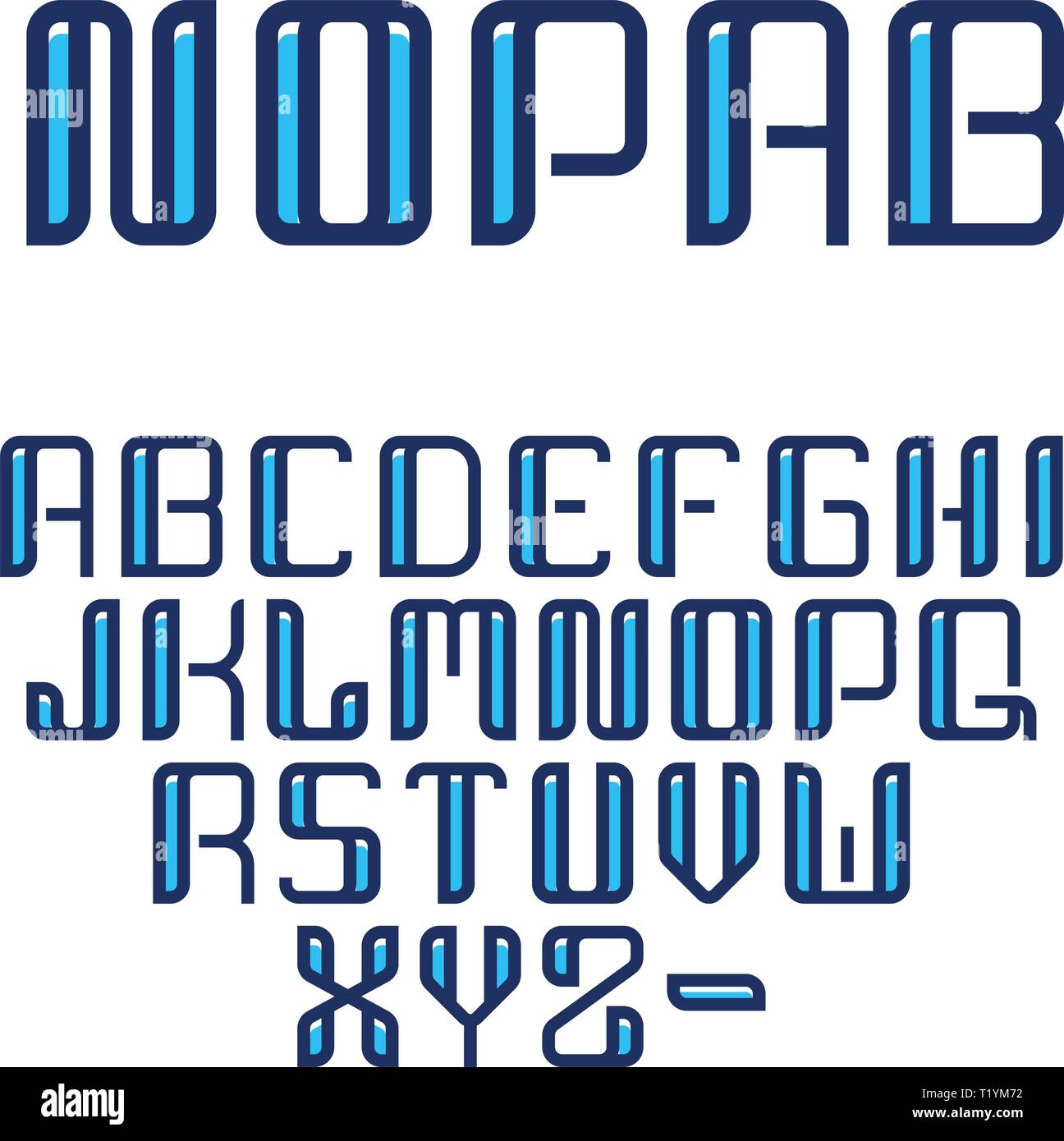 modern geometric vector abstract beautiful font collection set full ...