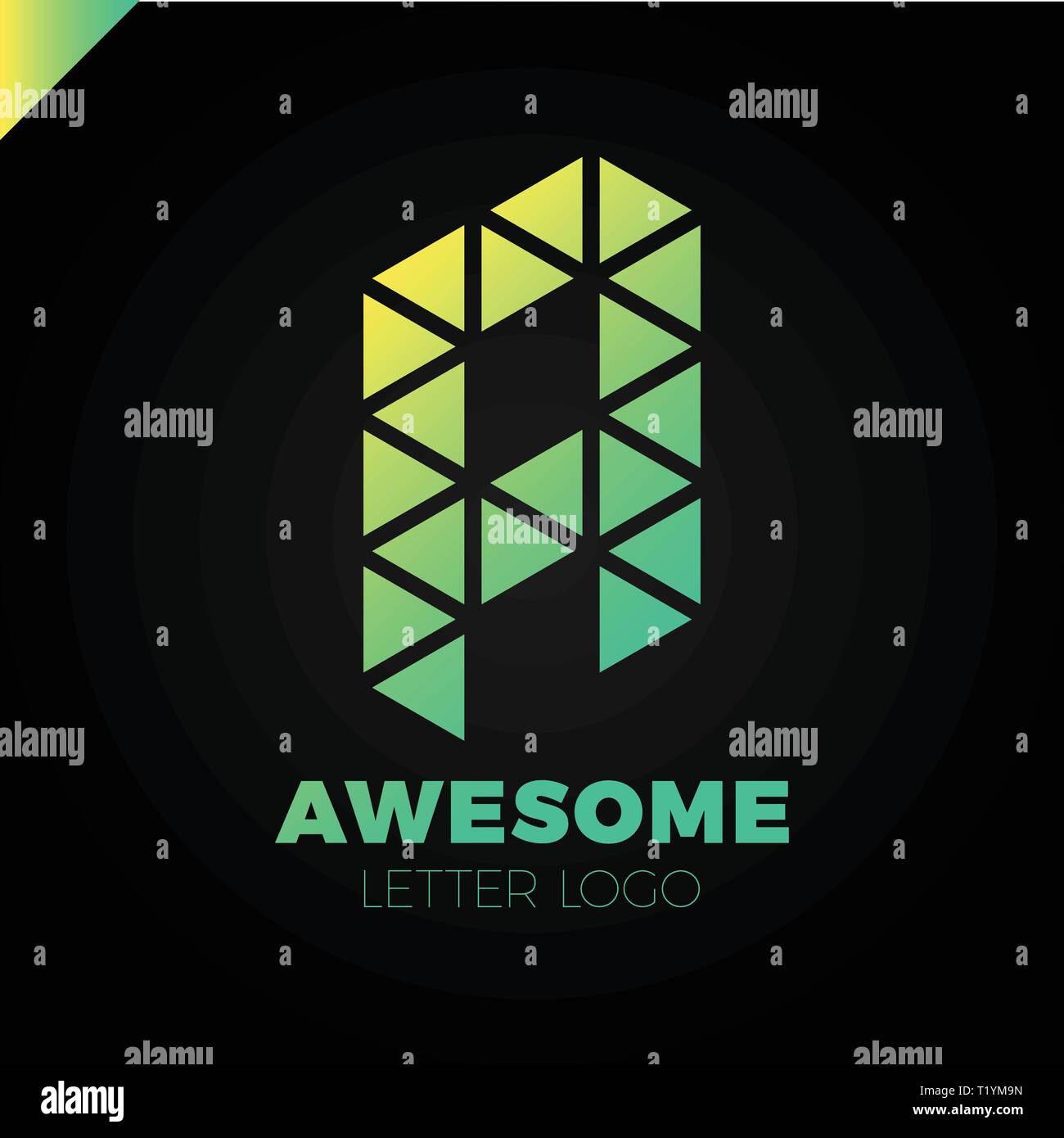 Triangle Letter A Logo Icon. Simple isometric logotype Stock Vector ...