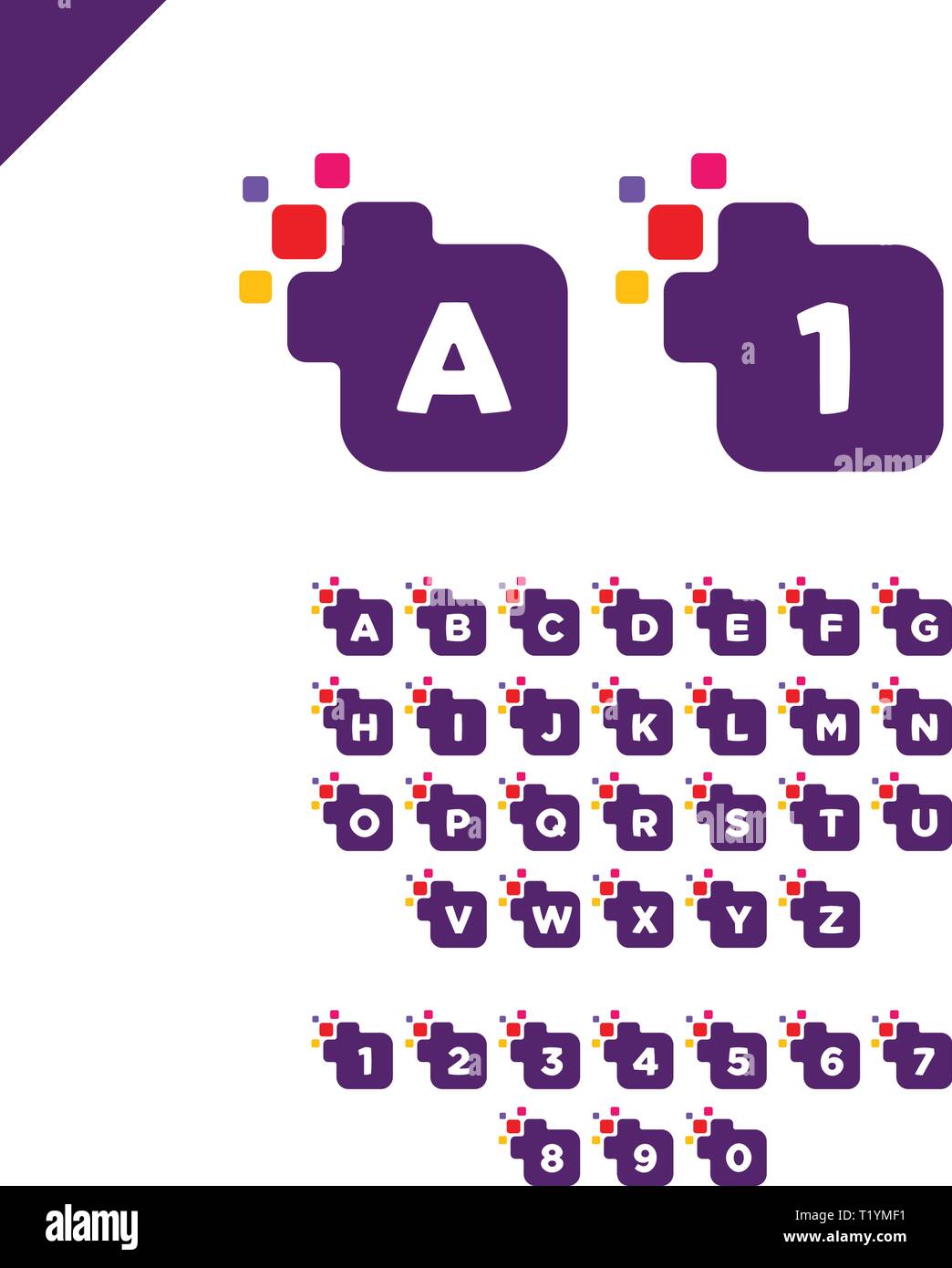 Business corporate square letter font logo design vector. Colorful ...