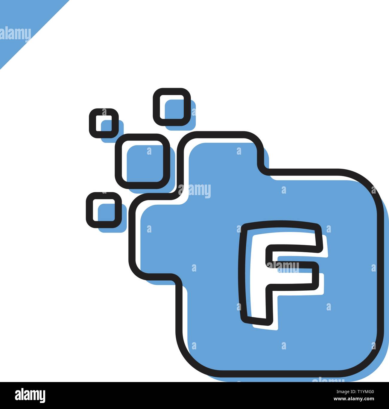 Business corporate square letter font logo design vector. Colorful ...