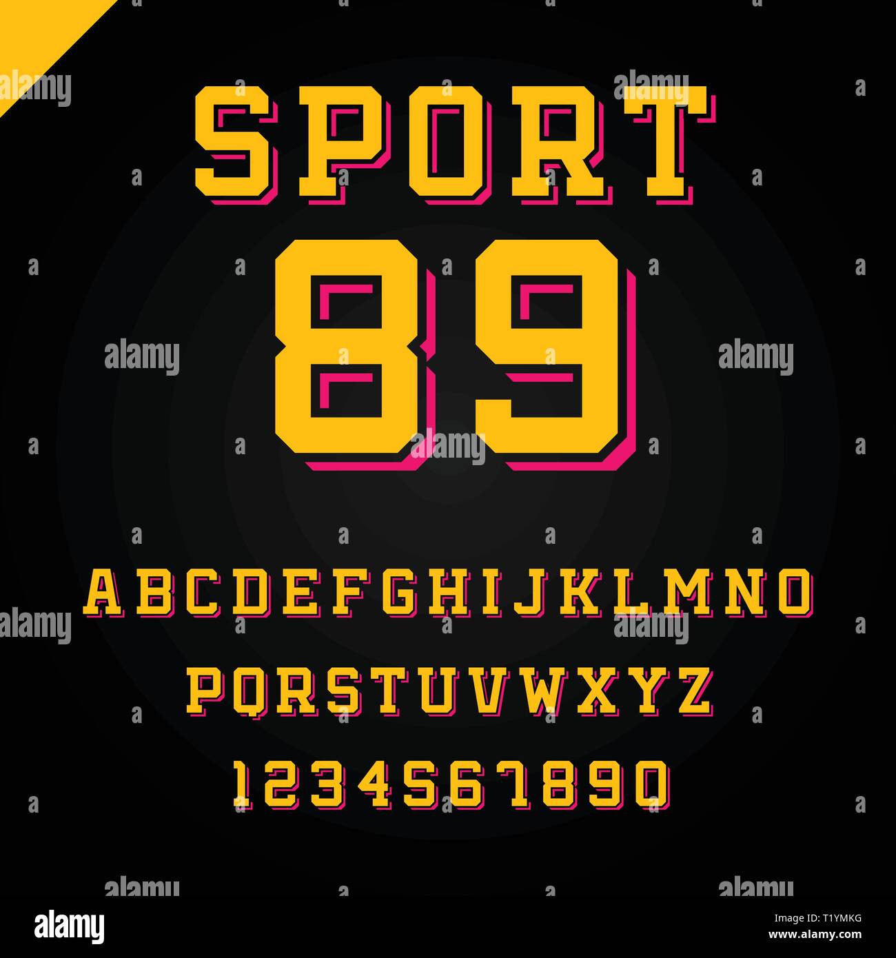 Sport font hi-res stock photography and images - Alamy