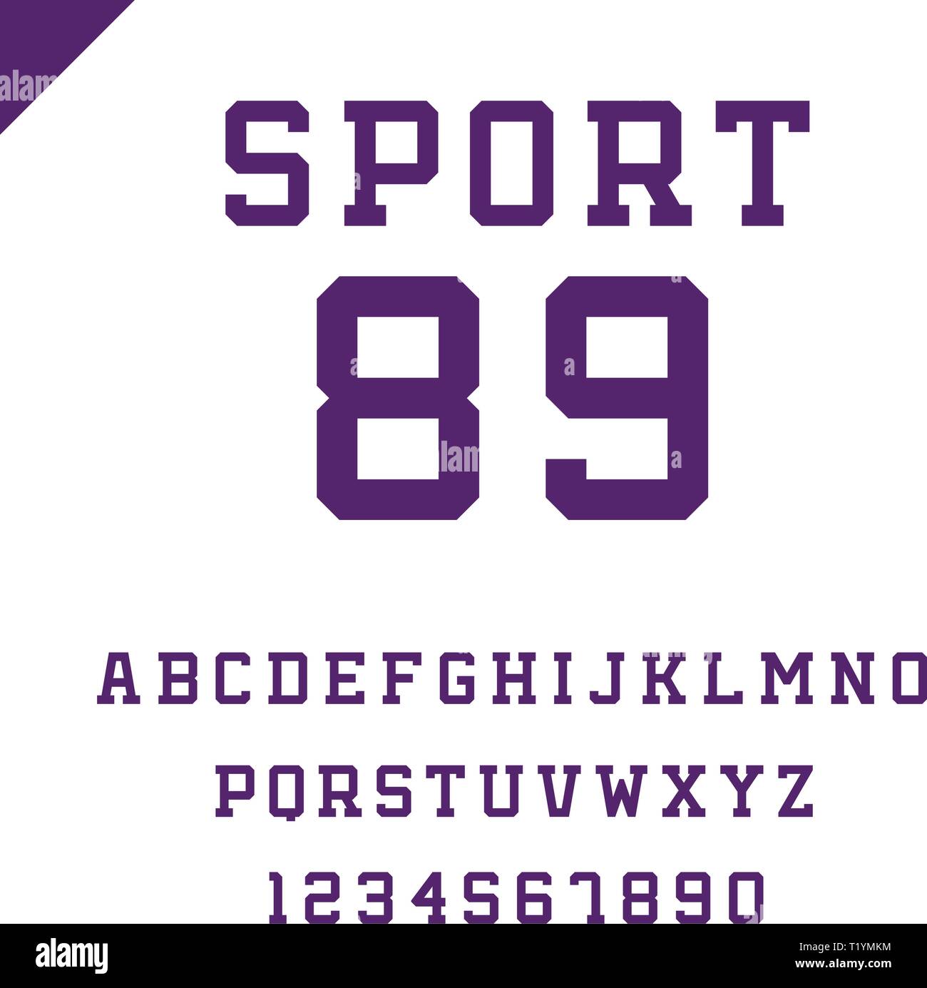 Sport font hi-res stock photography and images - Alamy