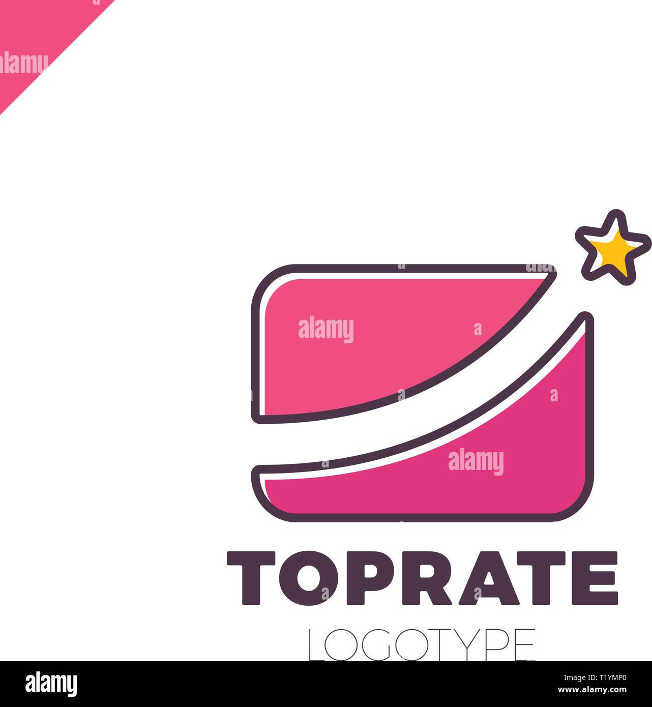 Best Market Rate Logo or finance logotype with star symbol Stock Vector ...