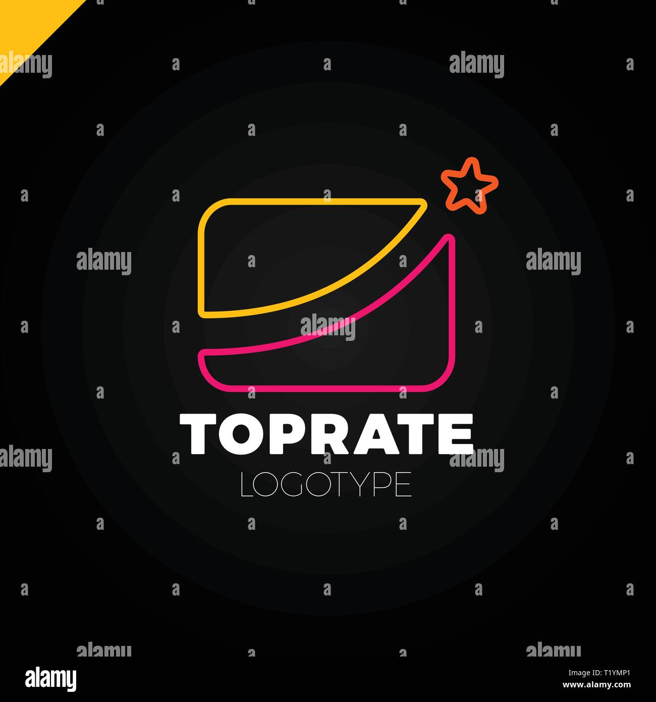 Best Market Rate Logo or finance logotype with star symbol Stock Vector ...