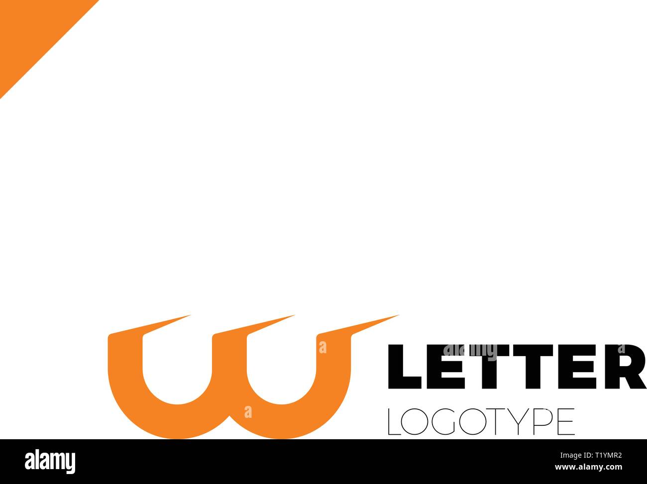 Dynamic initial letter lw linked round lowercase logo Stock Vector ...