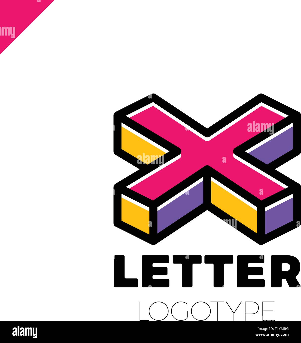 Isometric Letter X logo icon design template elements Stock Vector ...