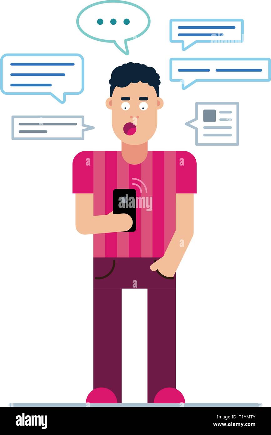 Many messages Stock Vector Images - Alamy