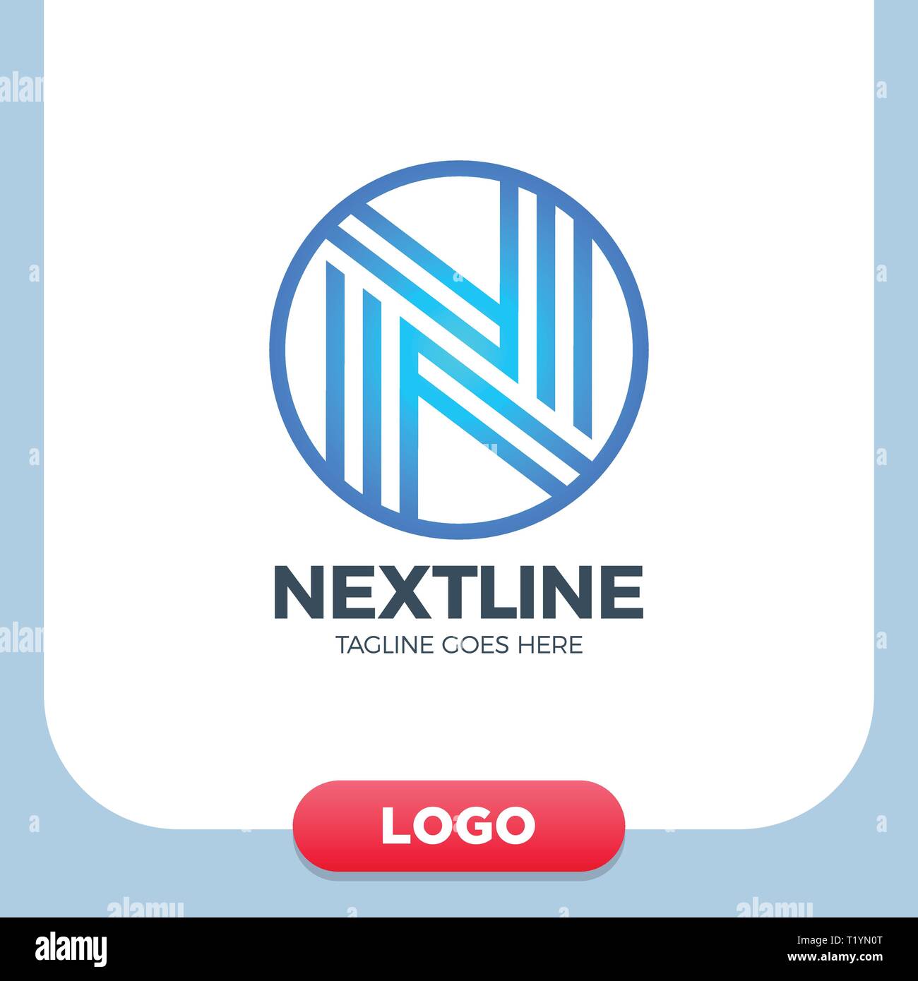 Creative Letter N Logo design vector template Linear. Type Character ...