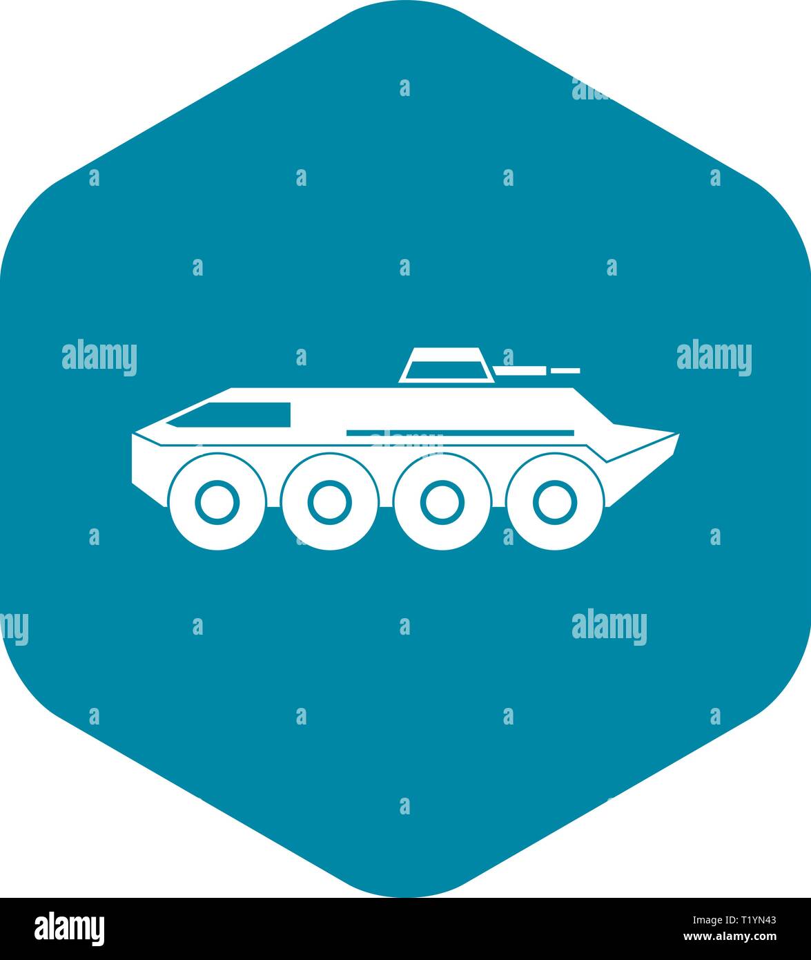 Armored personnel carrier icon, simple style Stock Vector Image & Art ...