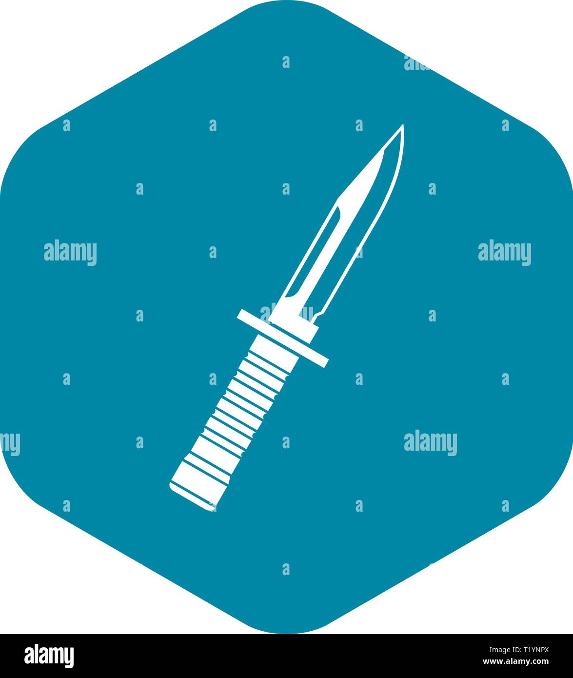 Military knife icon, simple style Stock Vector Image & Art - Alamy