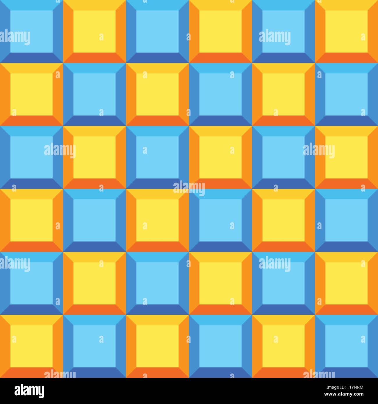 Seamless bright background with many bright 3d plastic squares Stock ...