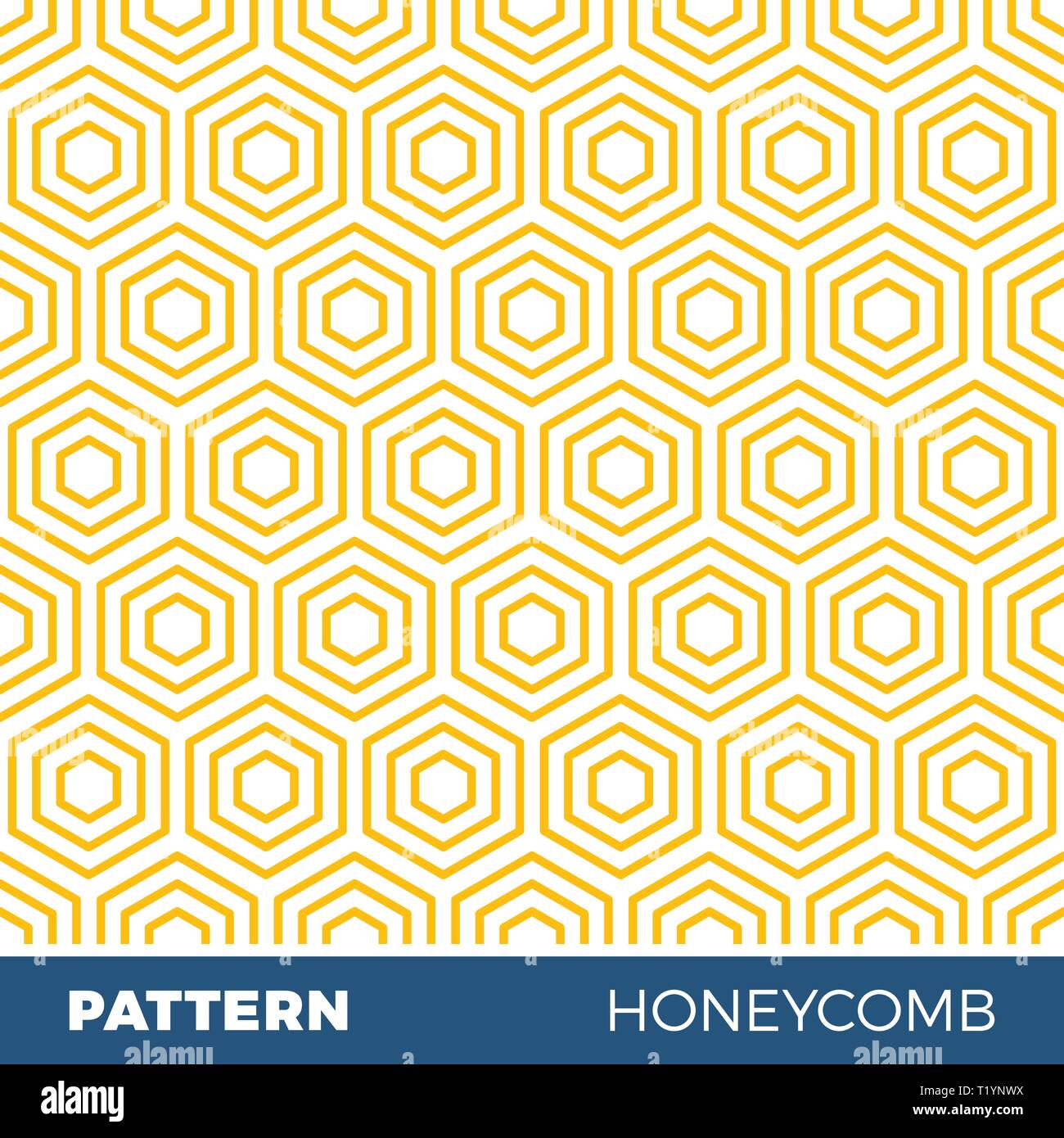 Vector illustration of seamless geometric pattern with honeycombs Stock ...