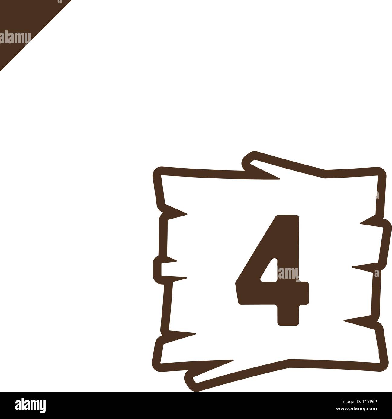 Four wooden blocks Stock Vector Images - Alamy