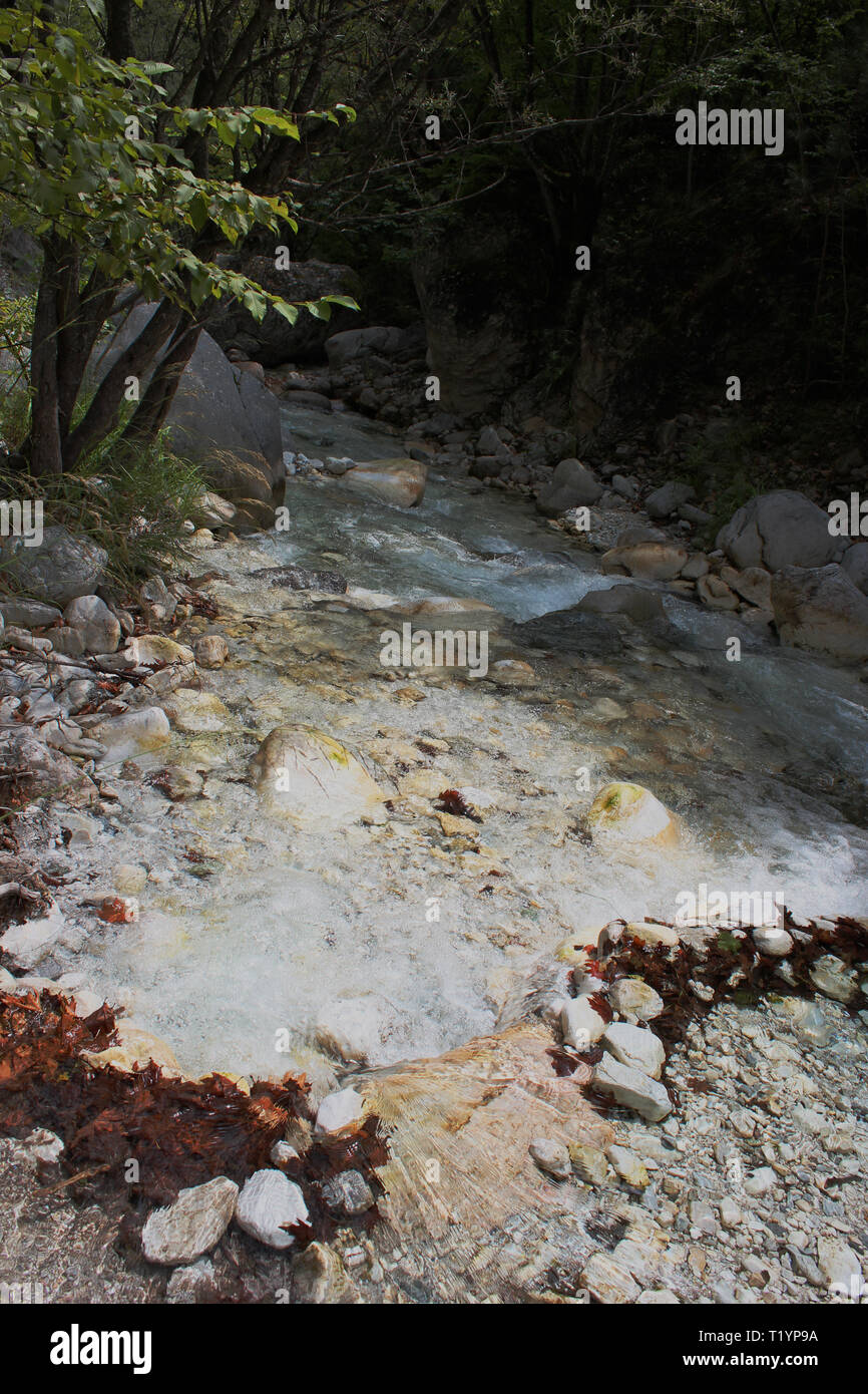 River and Springs in Pozar Thermal Baths Aridaia Greece Stock Photo - Alamy