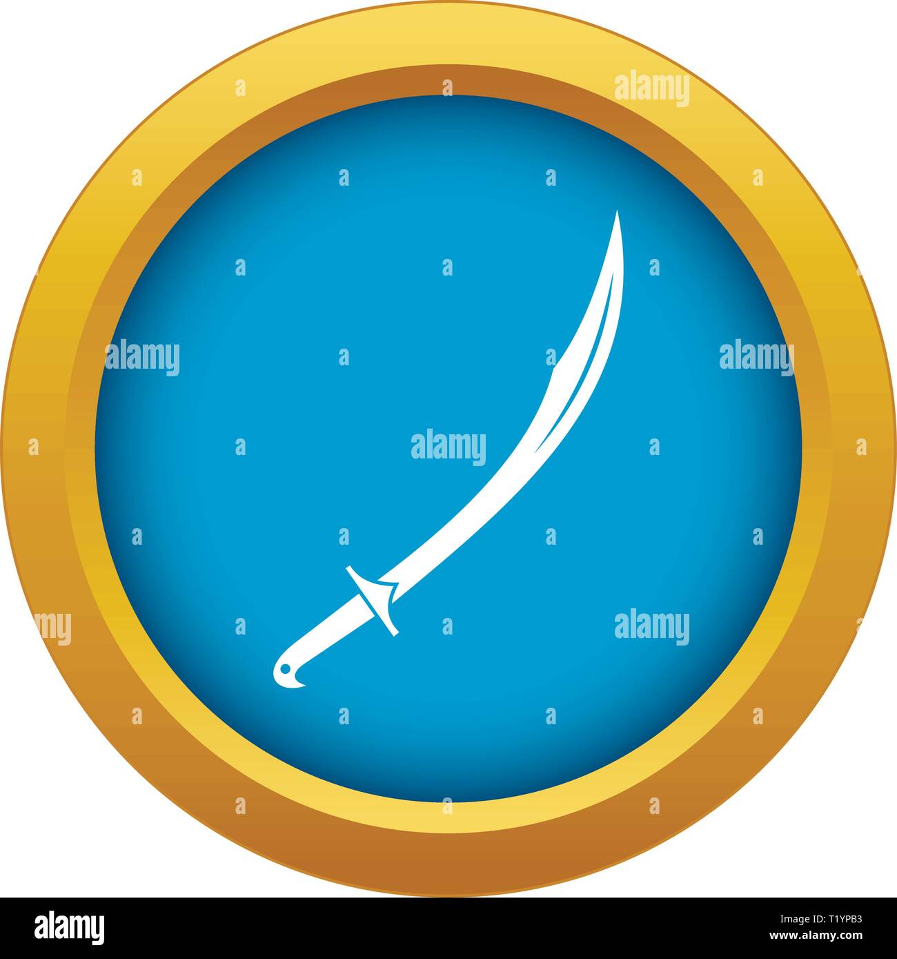 Cutlass icon blue vector isolated Stock Vector Image & Art - Alamy
