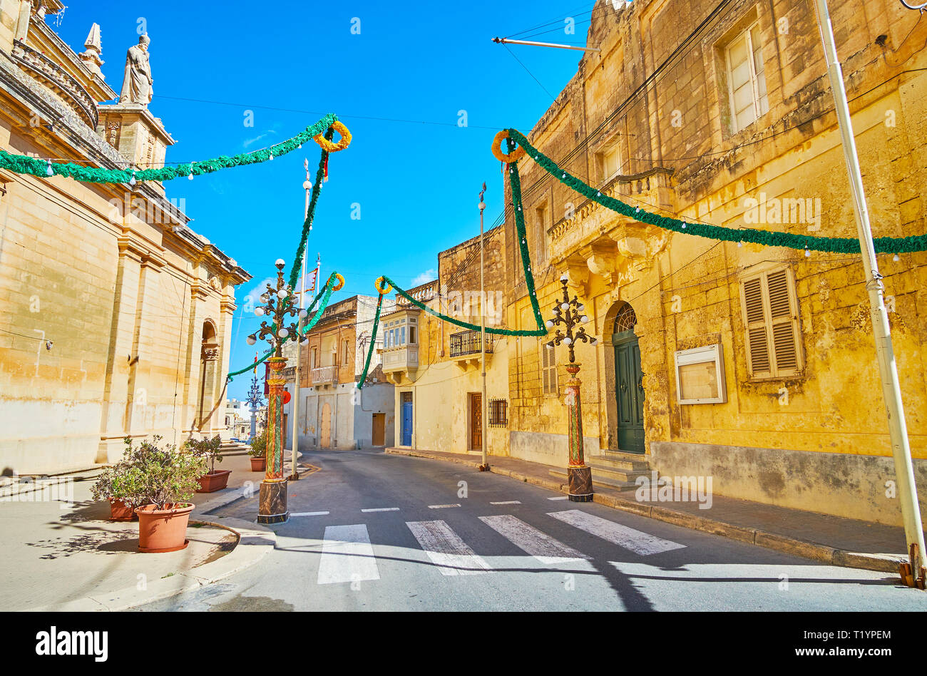 The medieval stone street, stretching along the Parish Church, is ...