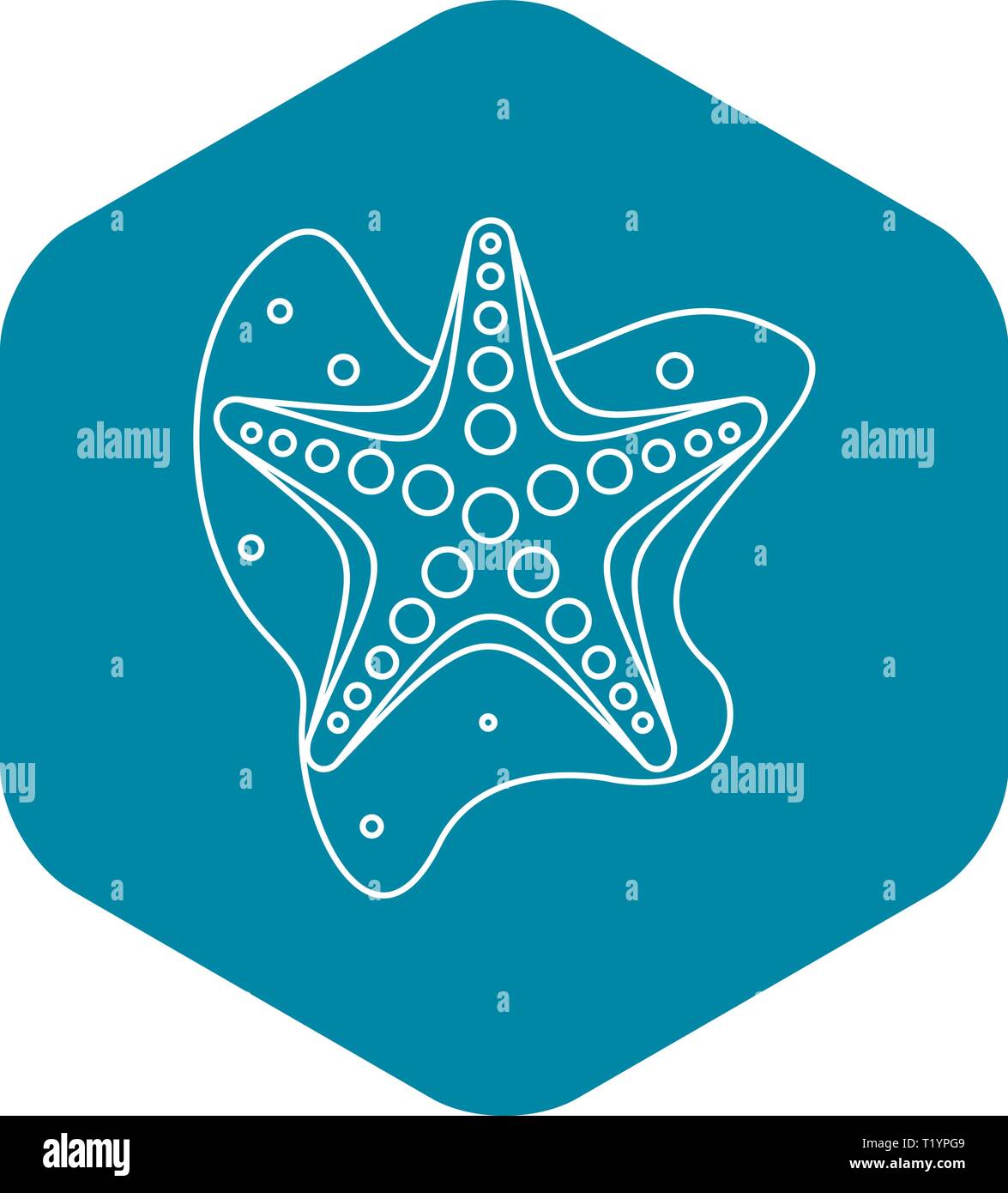 Sea star icon, outline style Stock Vector Image & Art - Alamy
