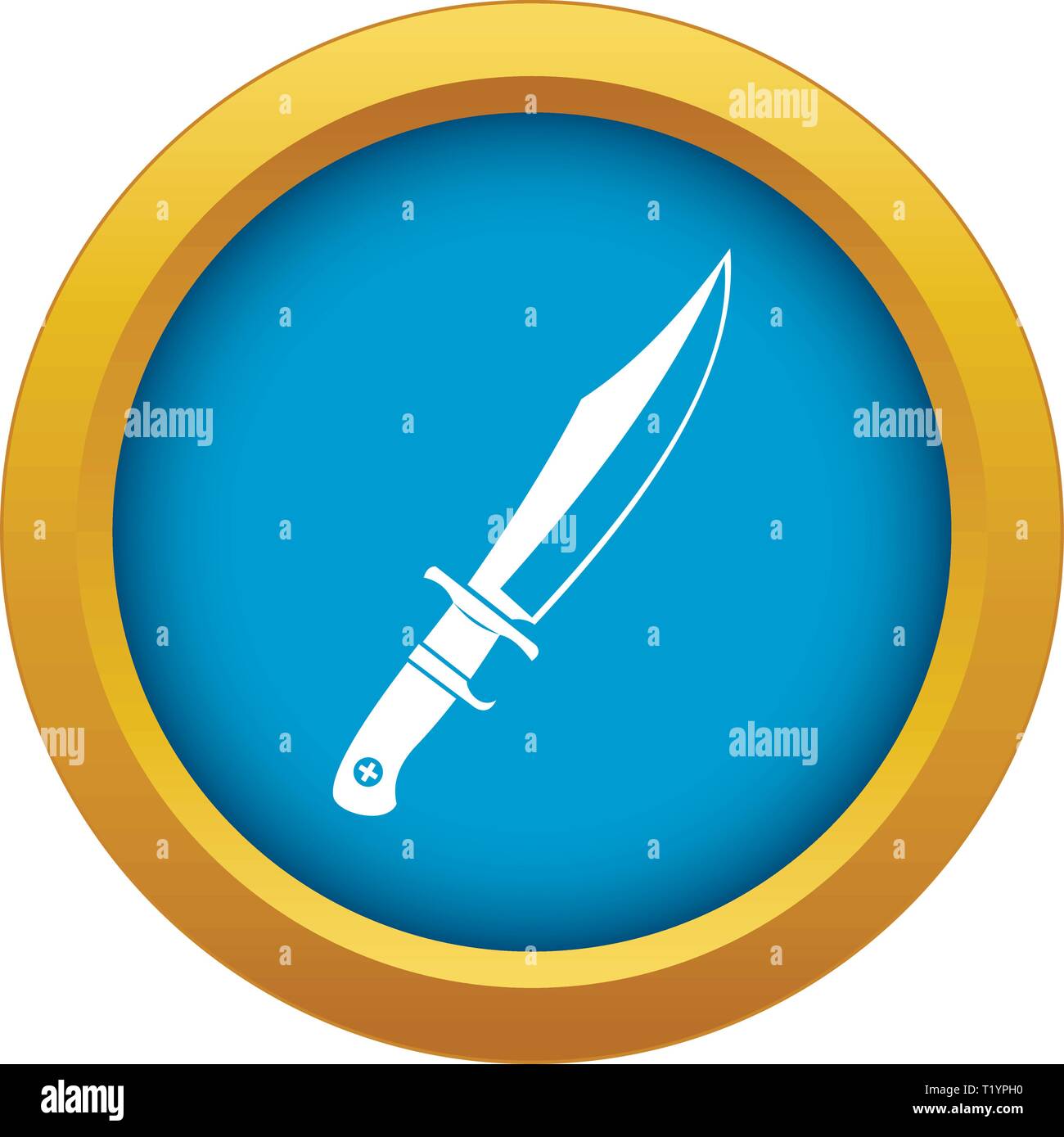 Dagger icon blue vector isolated Stock Vector Image & Art - Alamy