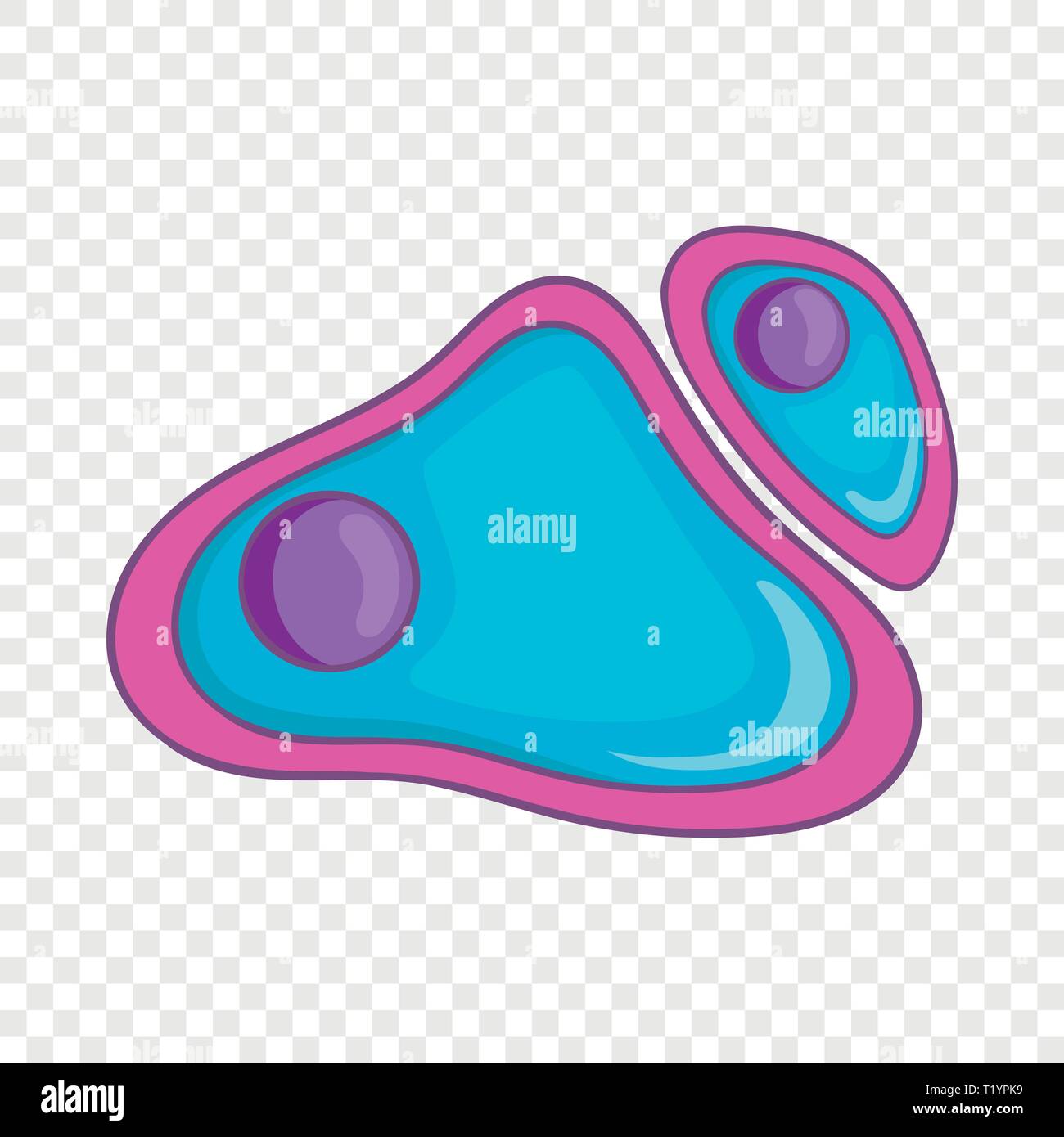 Cell nucleus icon, cartoon style Stock Vector Image & Art - Alamy