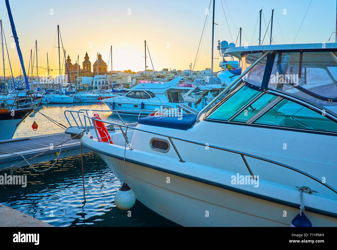 Msida marina malta hi-res stock photography and images - Alamy