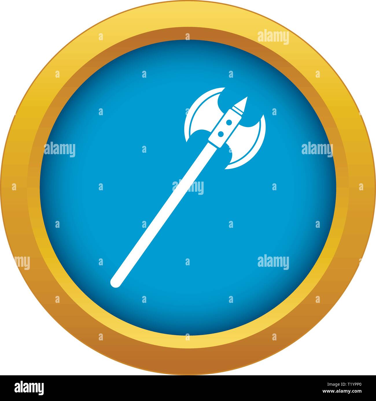 Poleaxe icon blue vector isolated Stock Vector Image & Art - Alamy