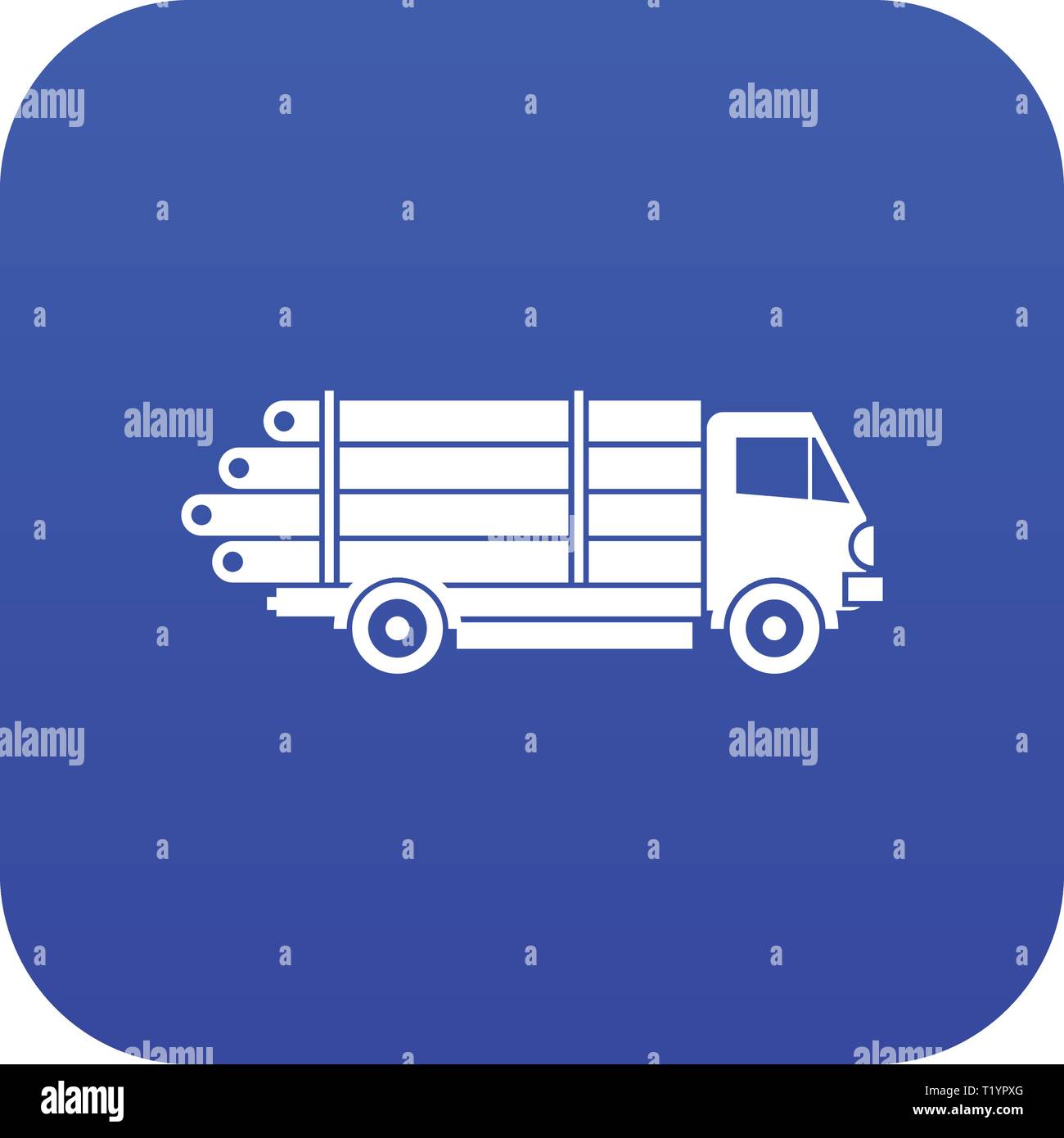 Logging truck carrying logs Stock Vector Images - Alamy