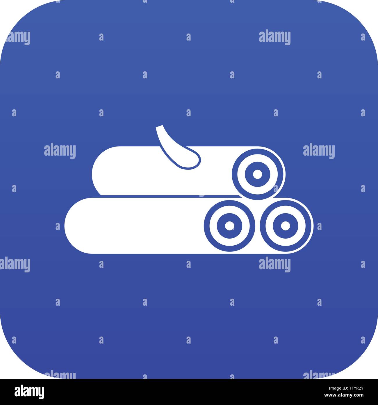 Wooden logs icon digital blue Stock Vector Image & Art - Alamy