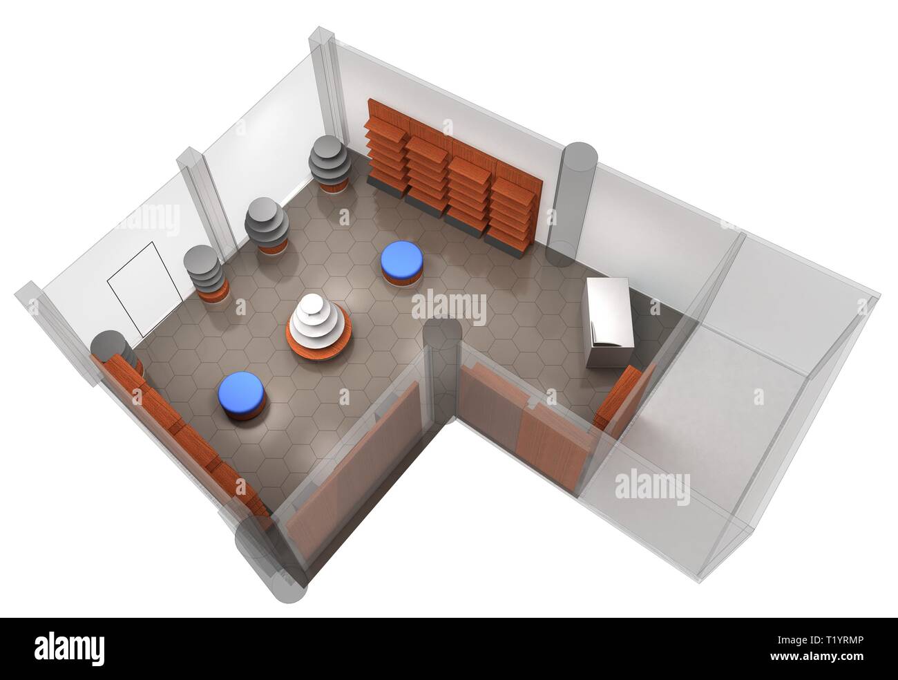 Freezer Section Grocery Store Cut Out Stock Images & Pictures - Alamy