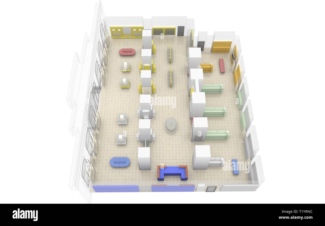 Freezer Section Grocery Store Cut Out Stock Images & Pictures - Alamy